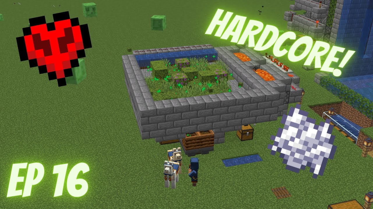 Making an *OP* AUTOMATIC bone meal farm in HARDCORE SUPERFLAT minecraft ...