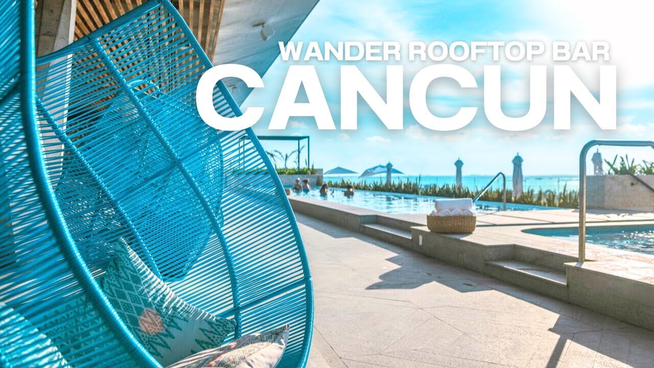 Cancun's MOST RELAXING Rooftop Pool Bar Revealed - YouTube