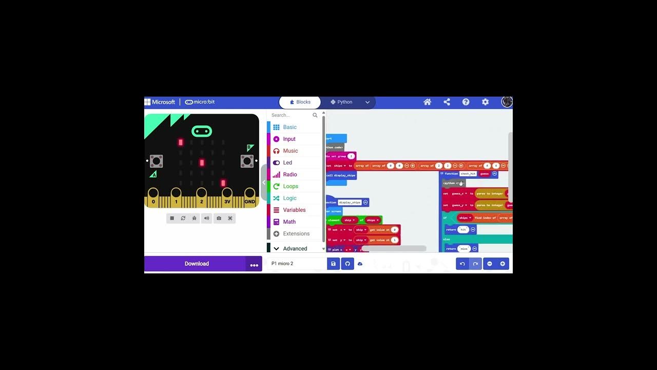 Battleship Game Using Microbits - YouTube