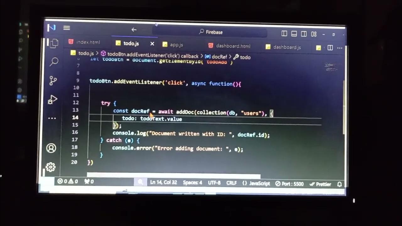 Firebase Database Tutorial Youtube
