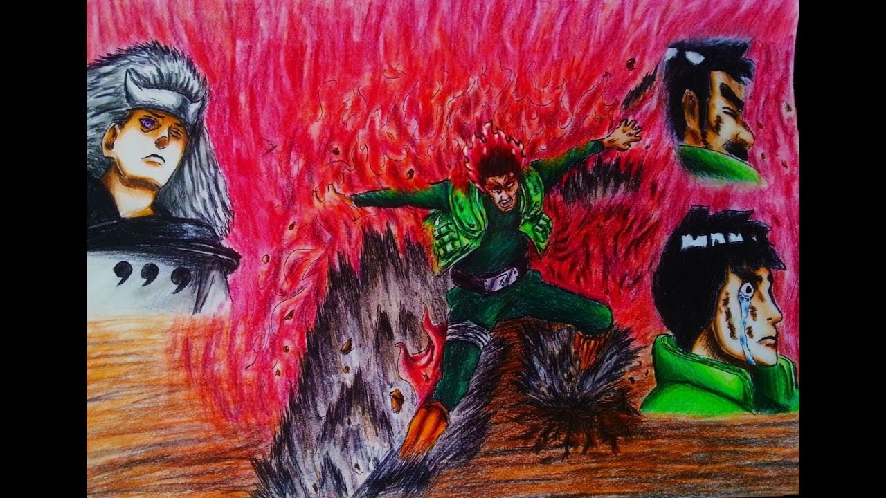 How To Draw Rock Lee 8 Gates Rock Lee (The Eight Gates) | Naruto