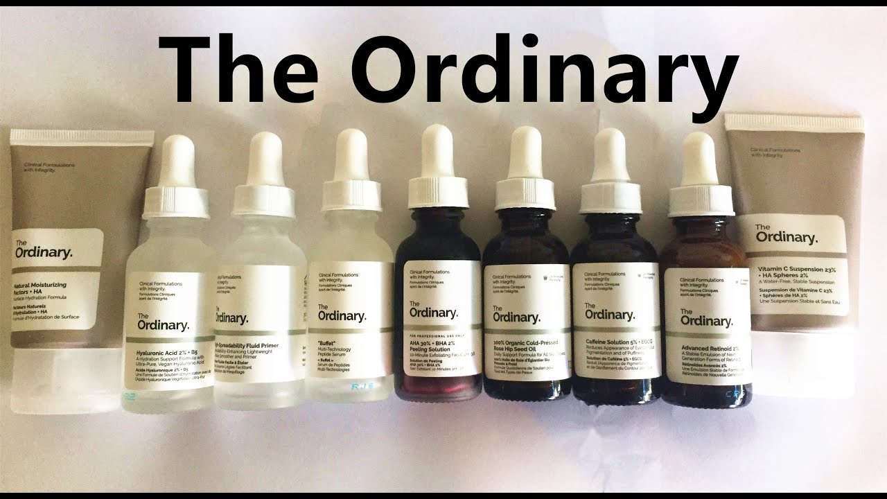 The Ordinary 九样明星产品心得测评Review（雷品+爱用）护肤+妆前 - YouTube