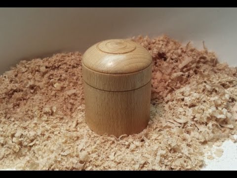 Wood Turned A Small Lidded Box - YouTube