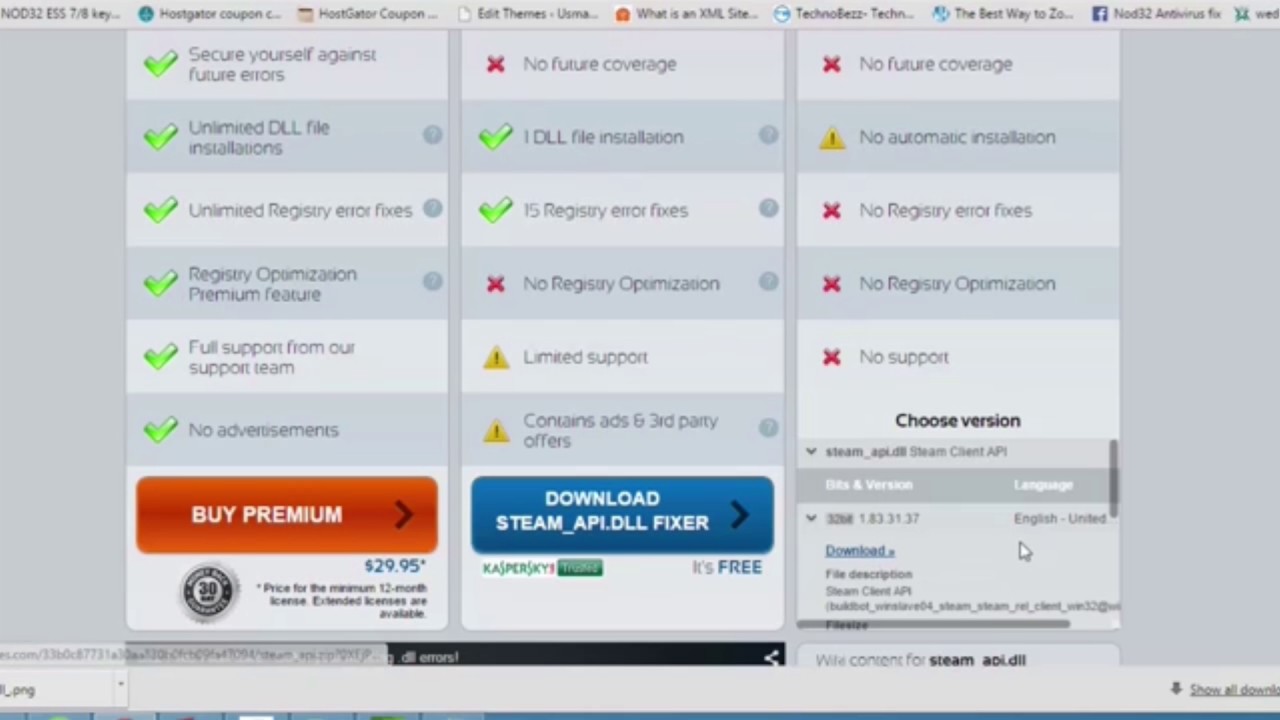 How to get around steam api dll - pjaweion