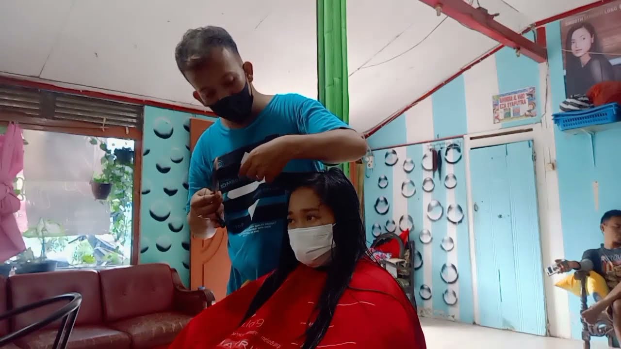 Long Haircut Layered || Potong Rambut Layer Poni Lempar - YouTube