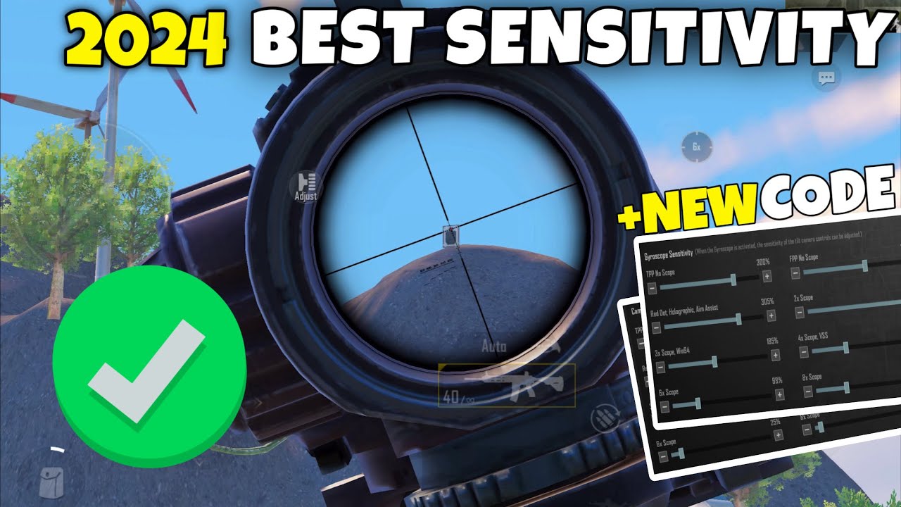 PUBG MOBILE SENSITIVITY SETTINGS 2024🔥NEW SENSITIVITY+CODE - YouTube