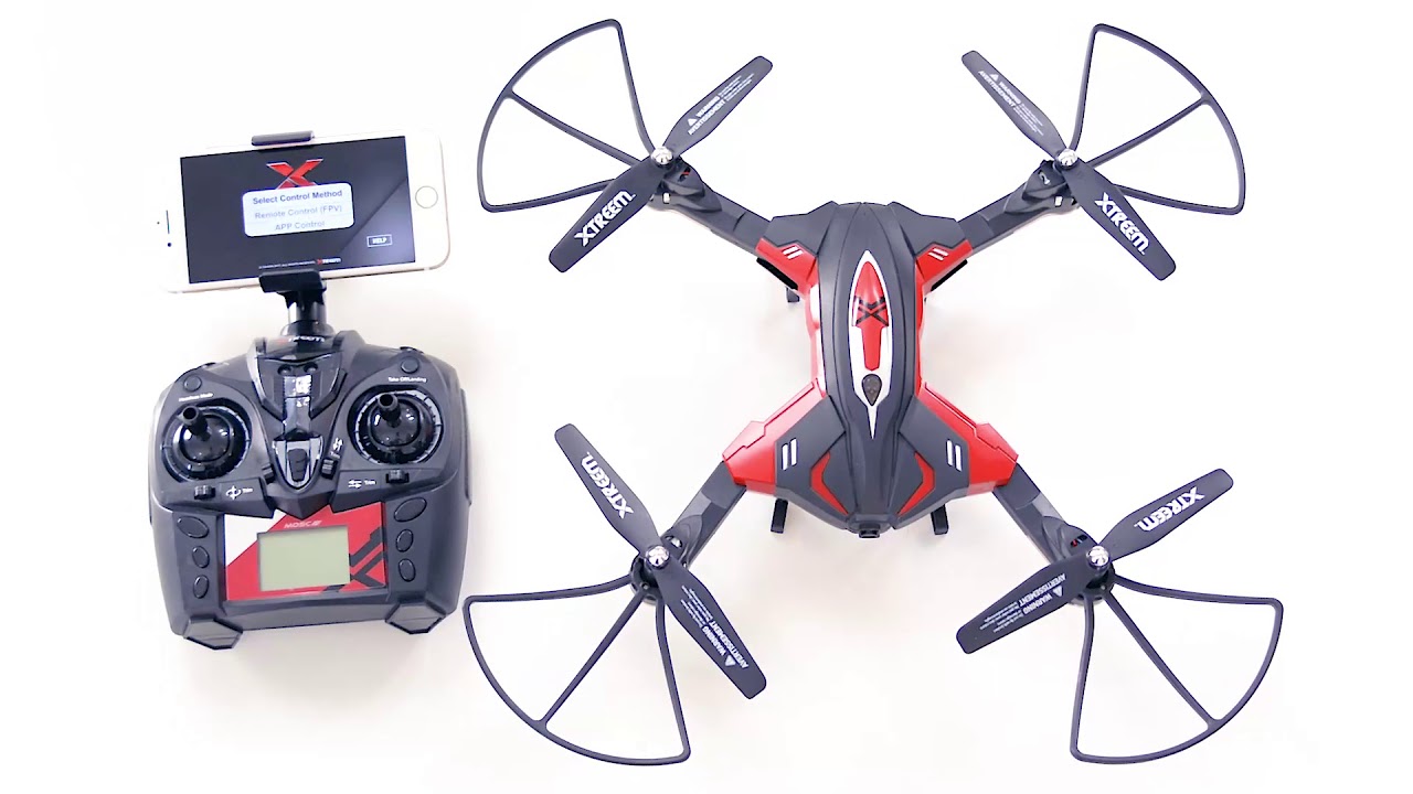 Xtreem Mosca Drone Unboxing & Features Review: 720p HD Video WiFi, App ...