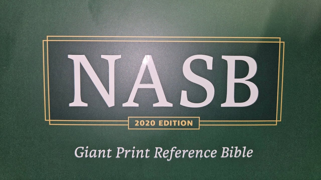 NASB GIANT PRINT GENUINE LEATHER: Quick Take - YouTube