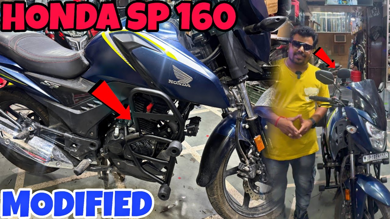 INDIA first HONDA SP 160 Proper Fitting Crash Guard | TopRack | Saddle ...