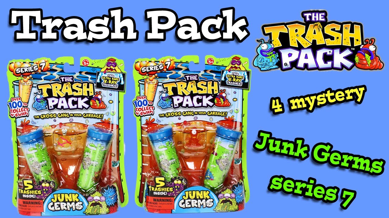 Trash Pack Junk Germs Series 7 Blind Bags Opening - YouTube