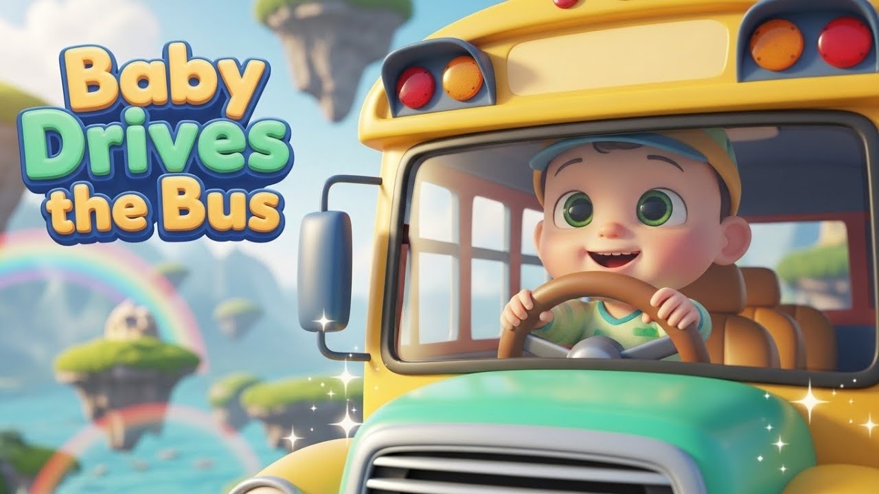 Baby Drives the Bus 🚌💨 | Fun Nursery Rhymes & Learning Adventure for ...
