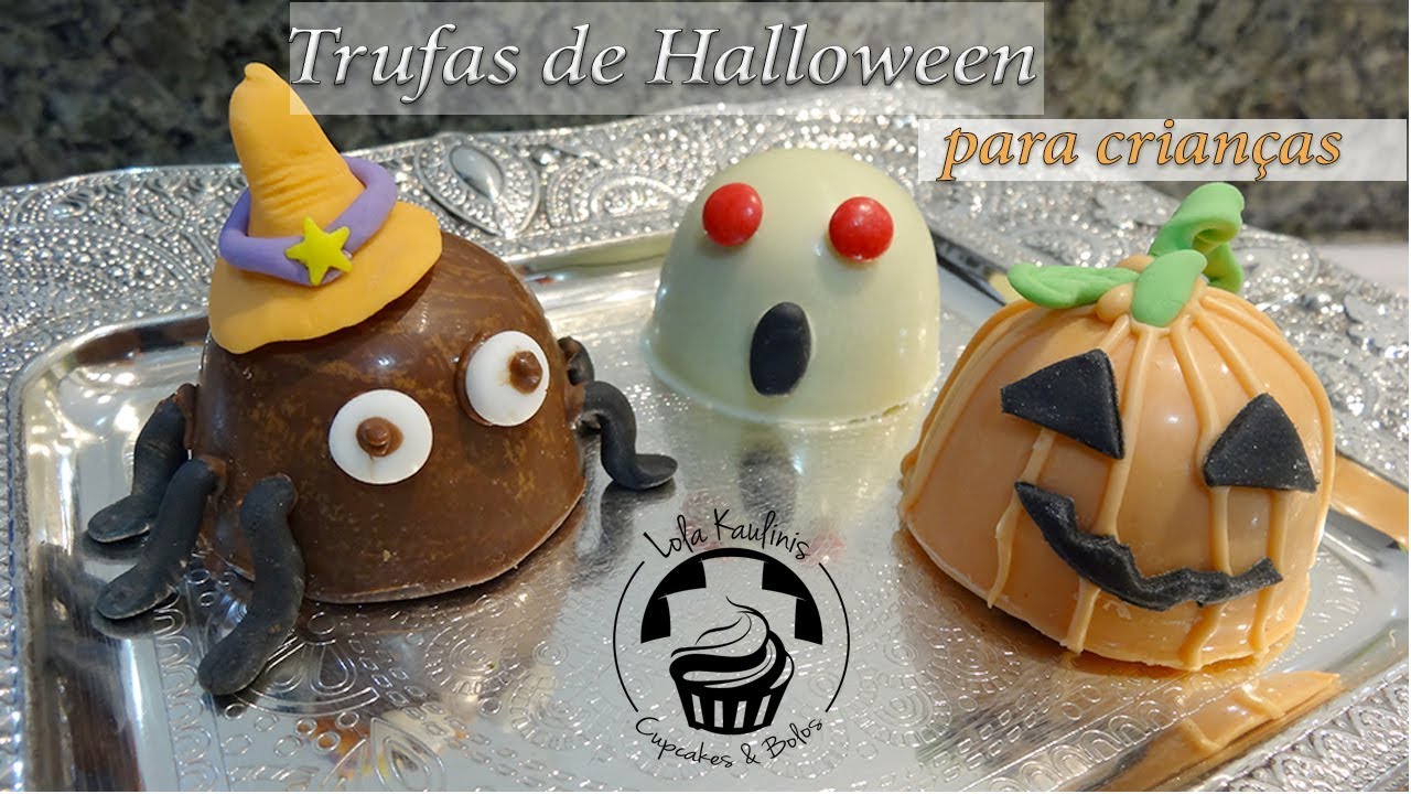Bombons decorados tema Halloween para crianças. - YouTube
