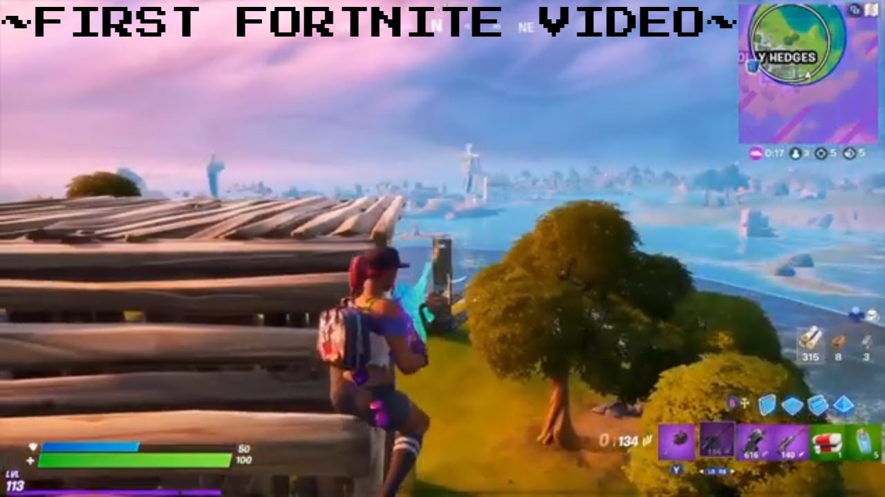 FIRST FORTNITE VIDEO!!! - YouTube