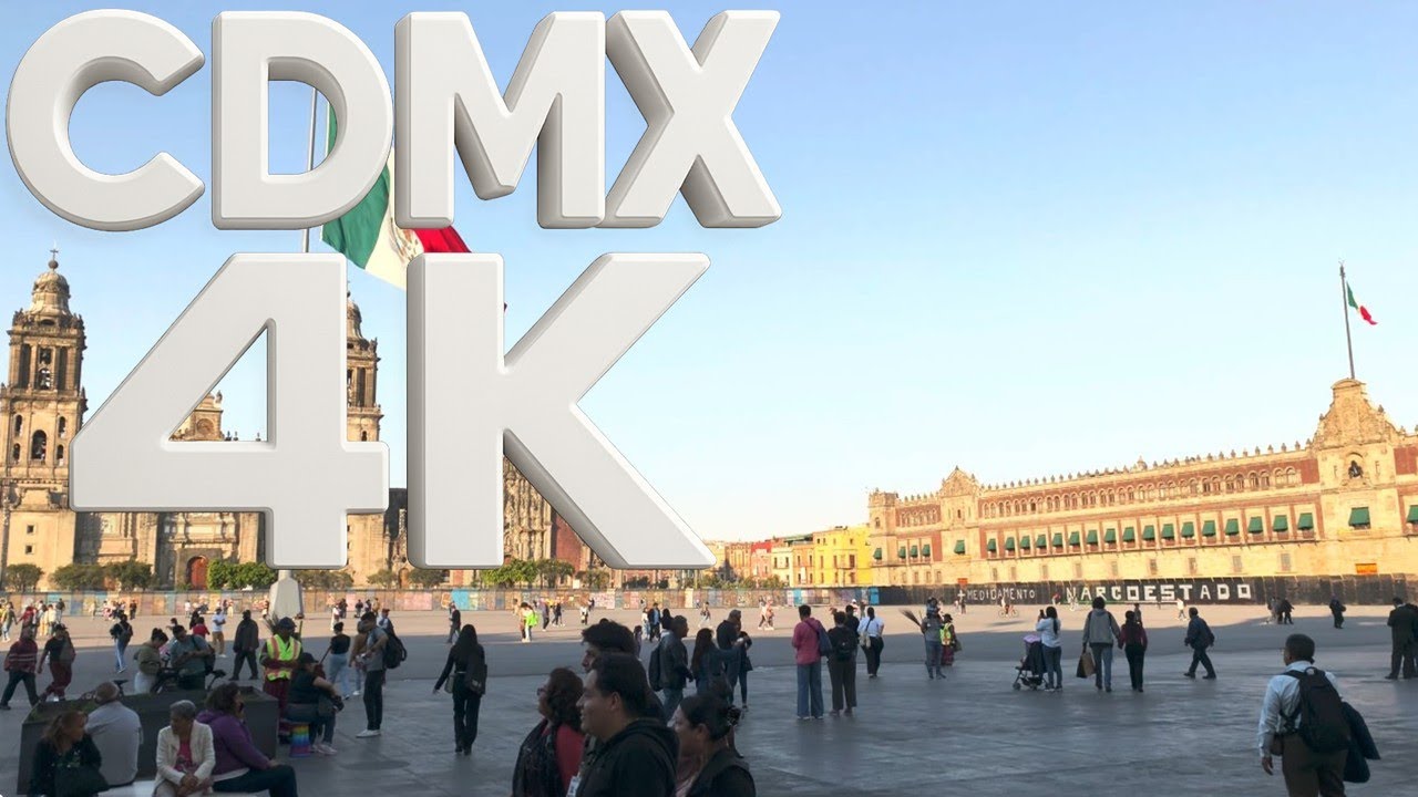 " Constitution Square Mexico City’s Iconic Zócalo 📚4K HDR10+ at 60 FPS ...