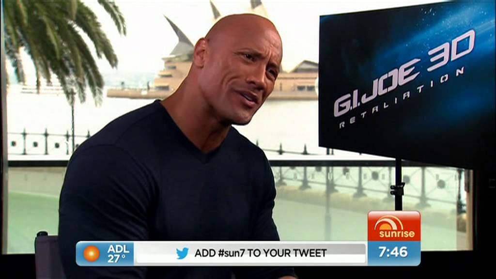 The Rock - Dwayne Johnson live interview on Sunrise - YouTube