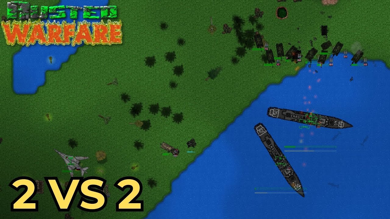 Обзор мода Miniature wars 2 vs 2! | Rusted Warfare - RTS - YouTube