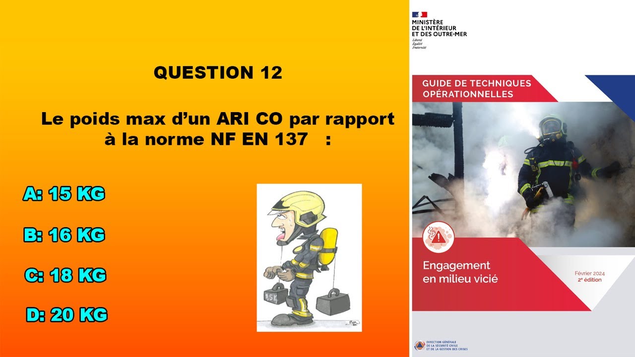 QUIZZ Pompier sur le GTO Engagement en milieu vicié V2 - YouTube