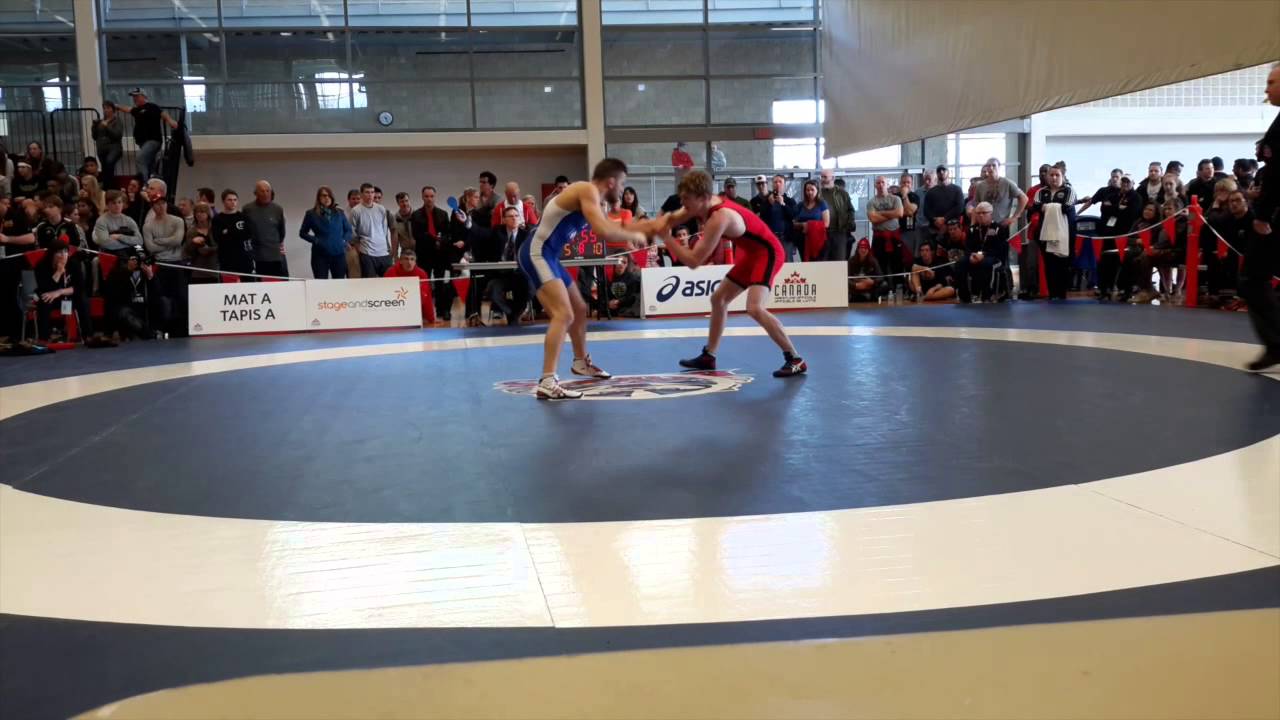 2015 Senior National Championships: 57 kg Alex Moher vs. James Mancini ...
