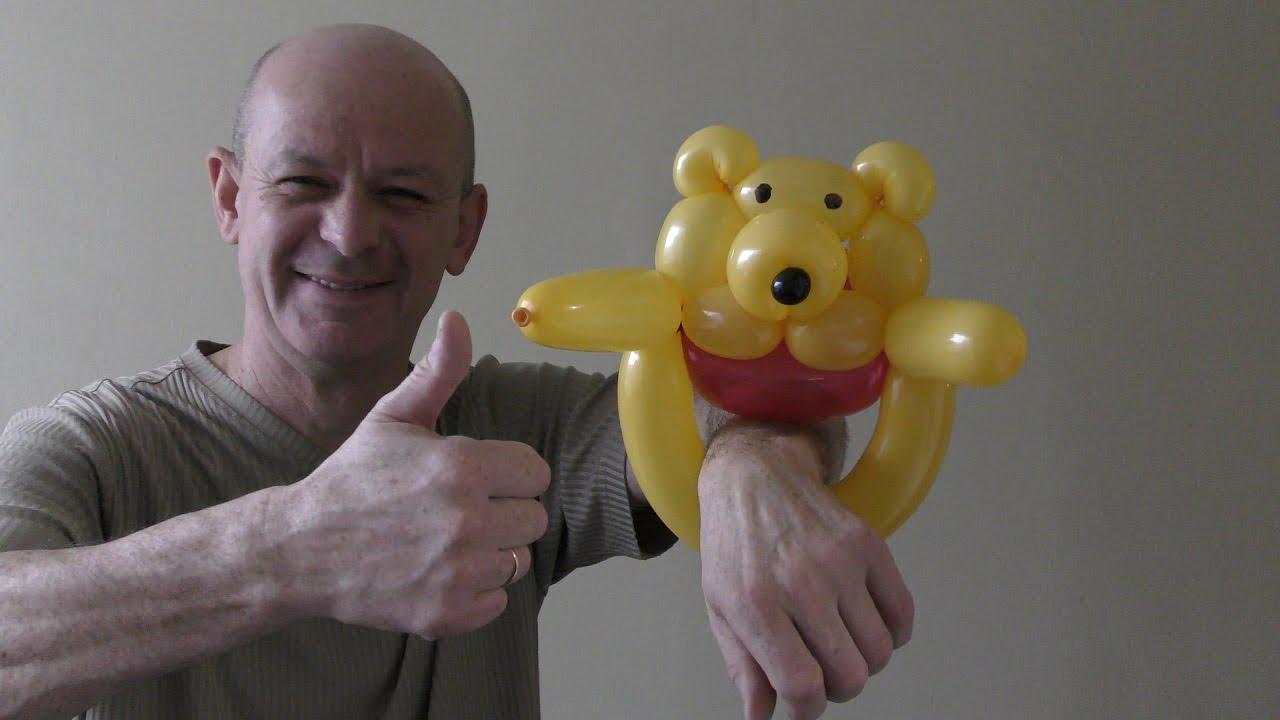 Winnie The Pooh of balloons - YouTube