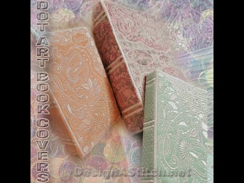 DesignAStitch Dot Art Book covers in the hoop - YouTube