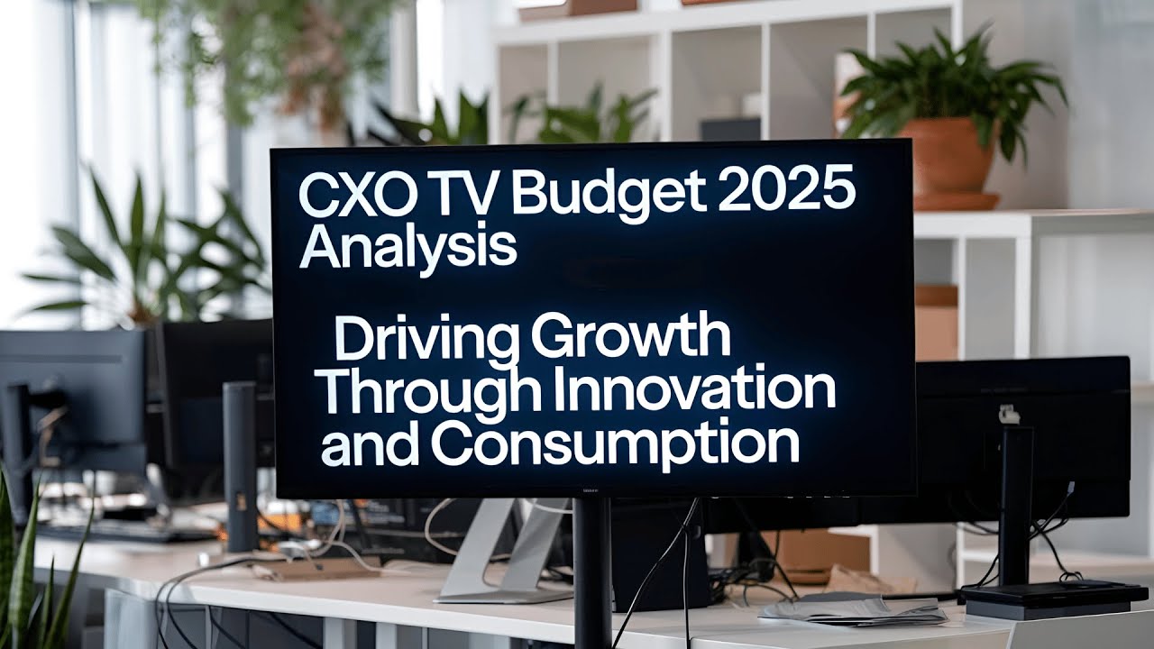CXO TV | Budget 2025 Analysis: Fueling Growth Through Innovation & Consumption - YouTube