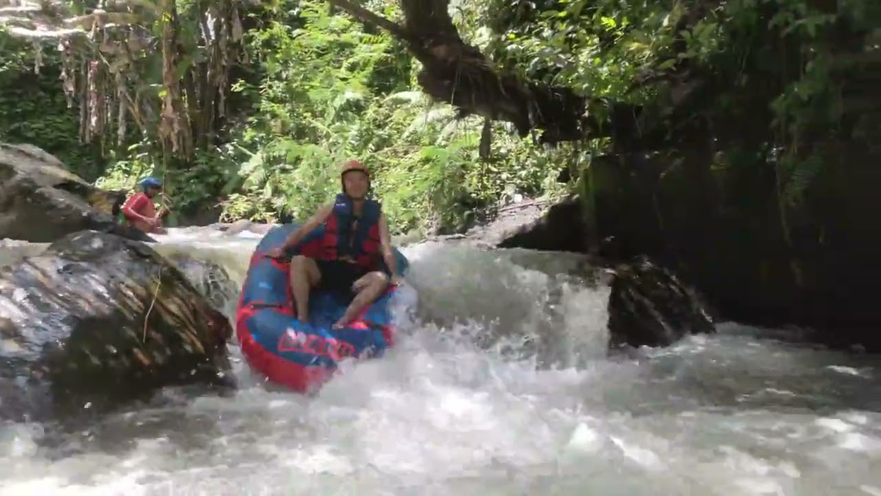 EXCITING PAKERISAN RIVER TUBING BALI - YouTube