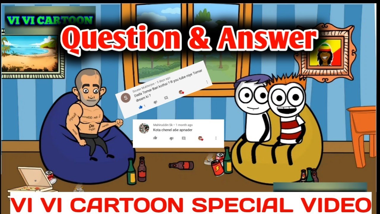 Vi vi cartoon first #QNA video || vi vi cartoon special video || all ...