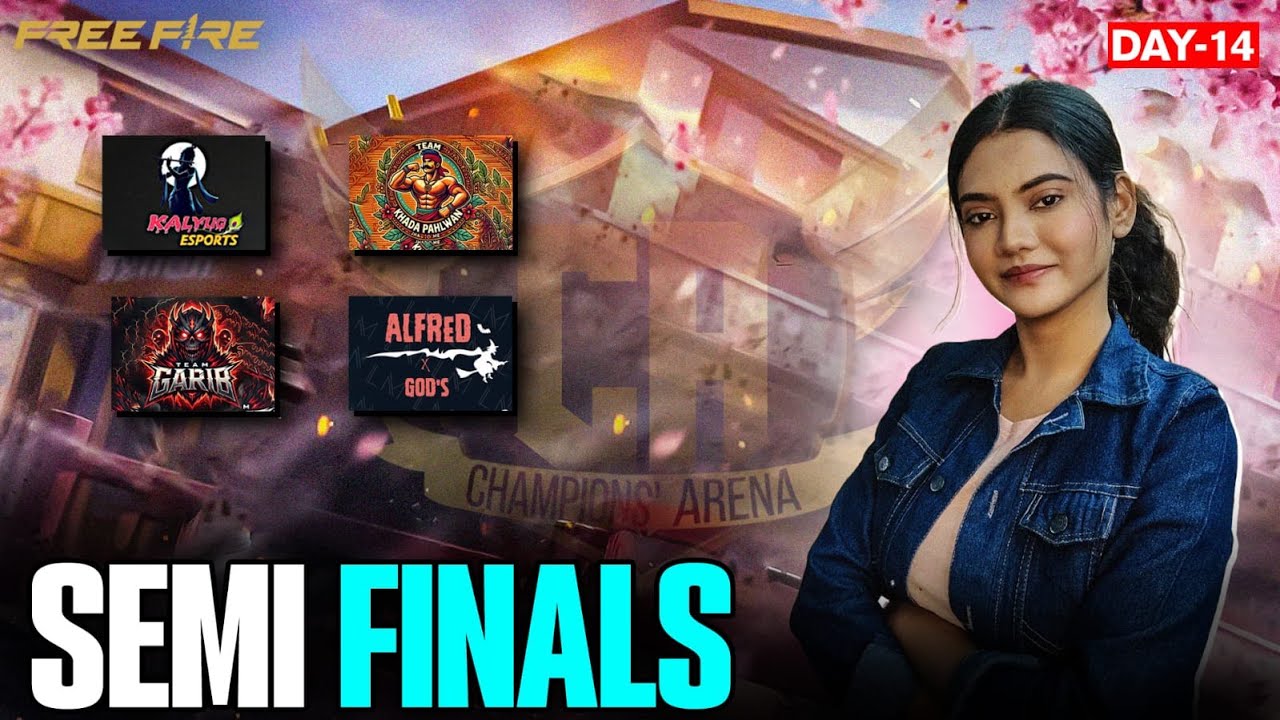 |CHAMPIONS' ARENA DAY 14 |SEMI FINALS |SHERNI FF| FREE FIRE MAX |# ...