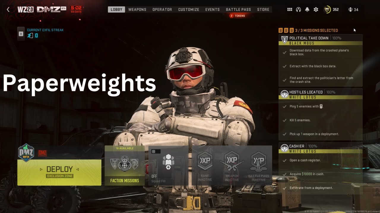 Black Mous T2 DMZ Paperweights - YouTube