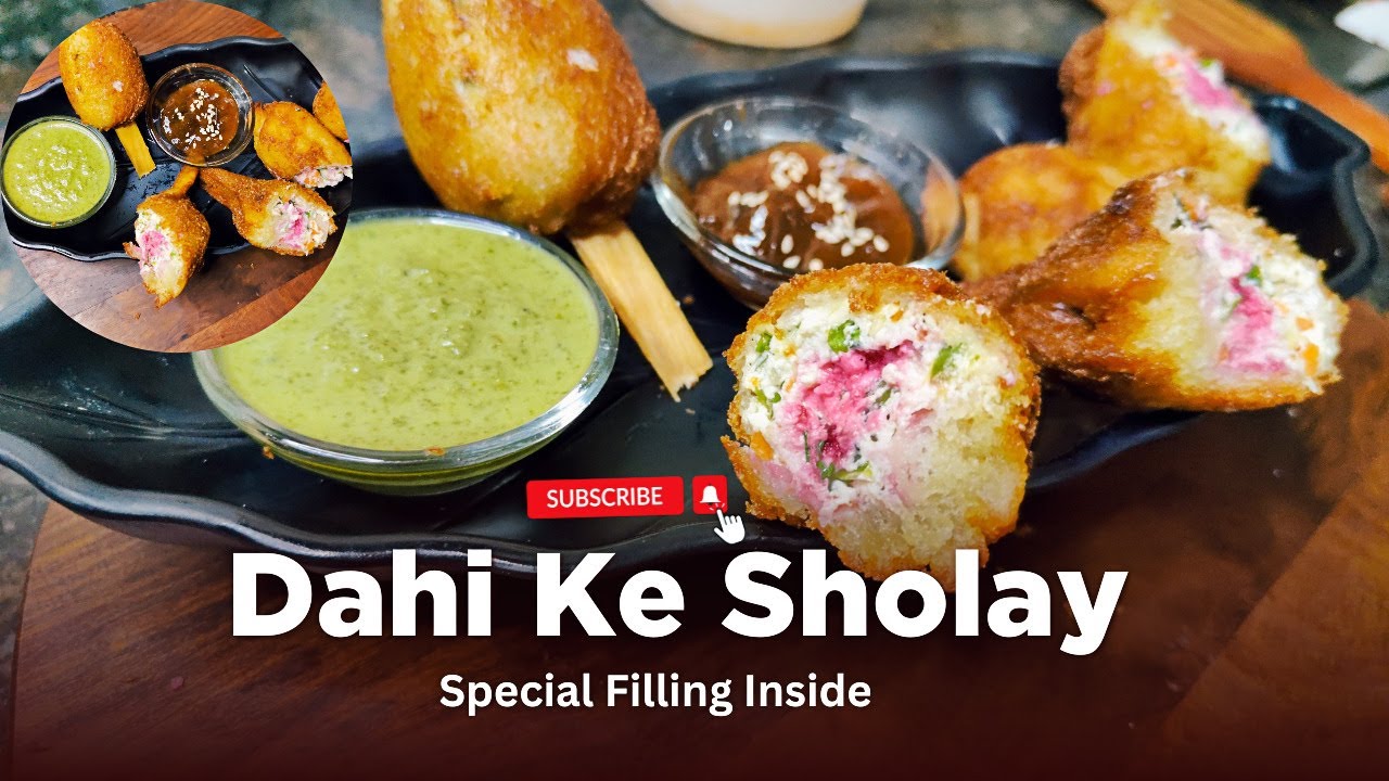 Dahi Ke Sholay | दही के शोले | Easy Snack Recipe | Dahi Bread Rolls ...
