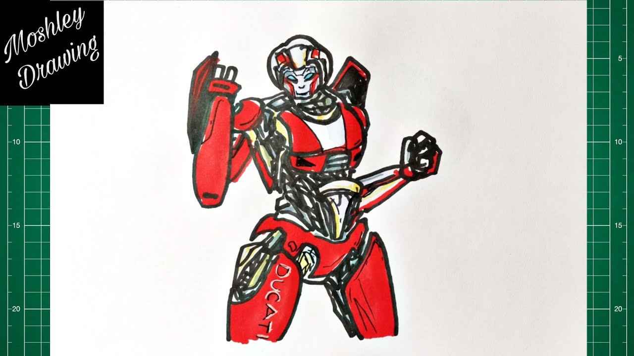 How to Draw Arcee - Transformers: Rise of the Beasts - YouTube