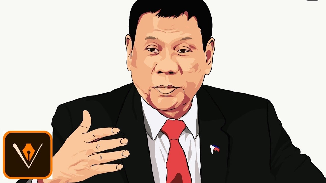 Adobe Illustrator Draw/ Vector Art Timelapse/ President Duterte - YouTube