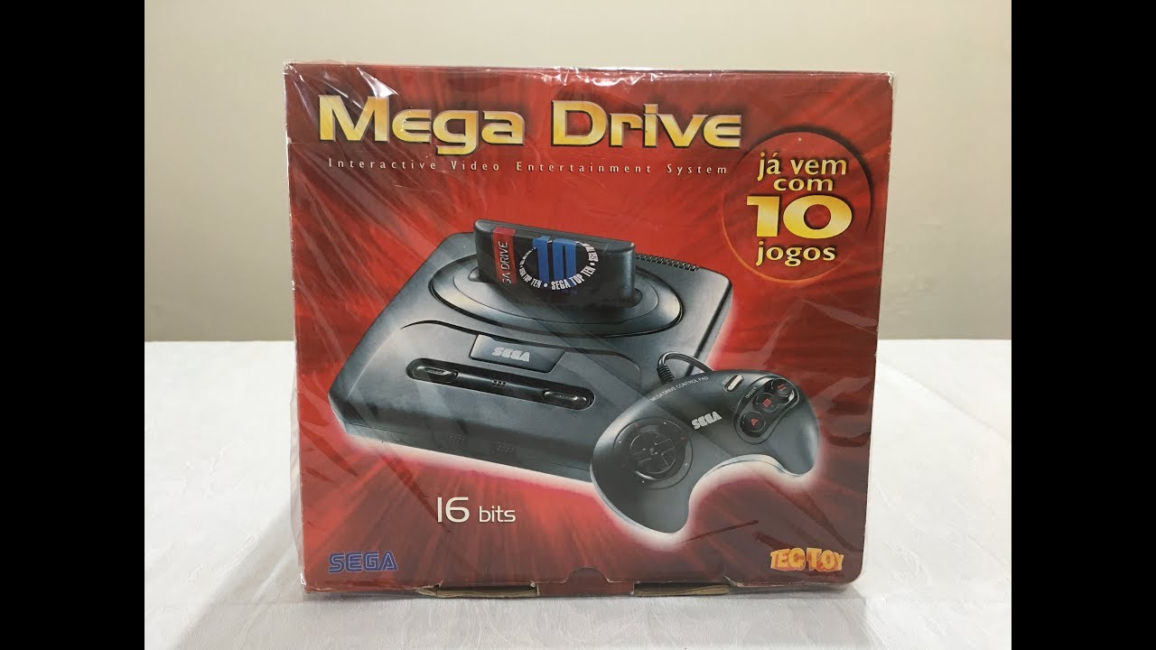 Mega Drive Tectoy 10 jogos versão com 1 controle - YouTube