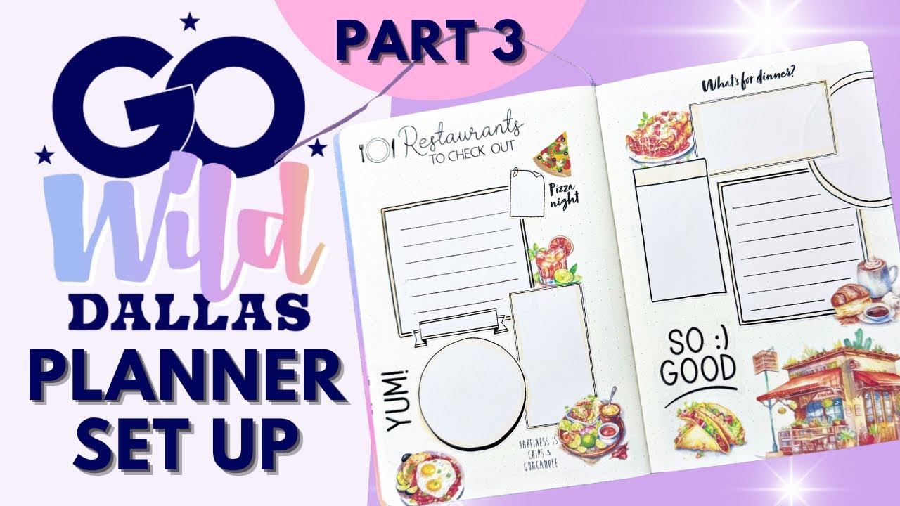 PLAN WITH ME | GO WILD DALLAS 2024 JOURNAL/PLANNER SET UP PART 3 - YouTube