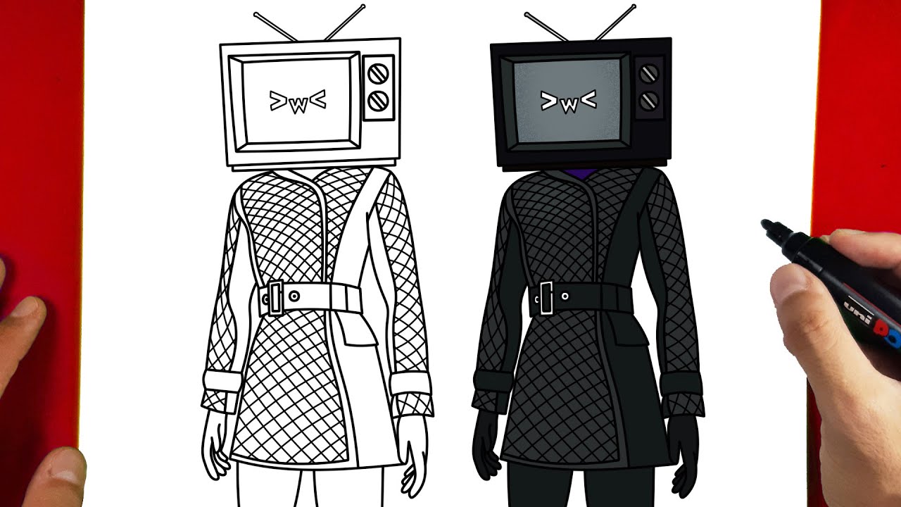 How to Draw TV WOMAN | Skibidi Toilet 66 - YouTube