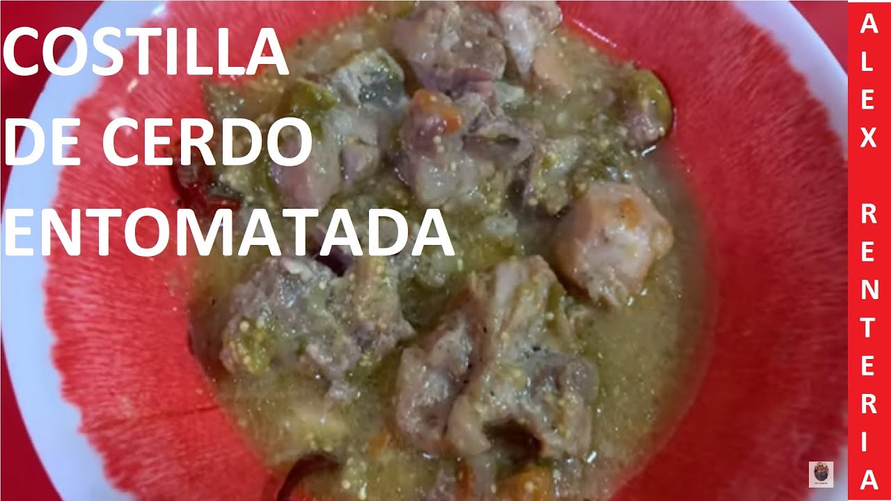 COSTILLA DE CERDO ENTOMATADA ♦ Cocina Con Alex Renteria - YouTube