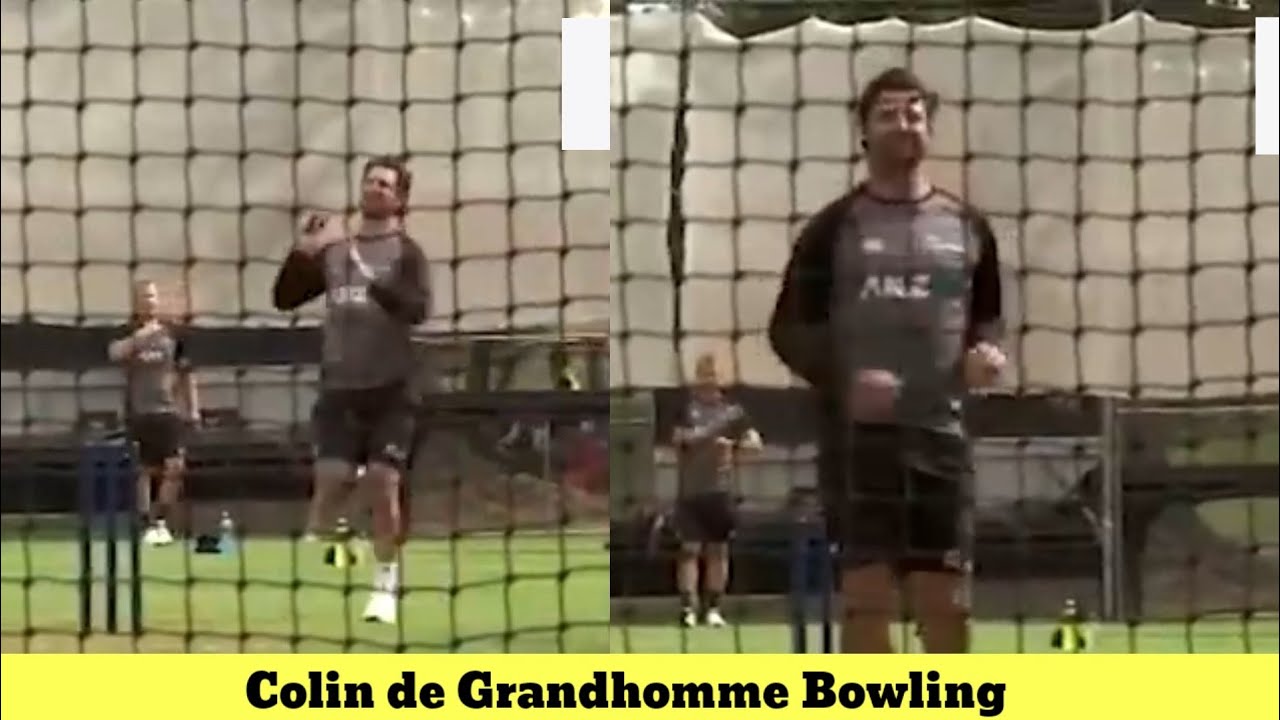 Colin de Grandhomme Bowling | Colin de Grandhomme Bowling Action ...