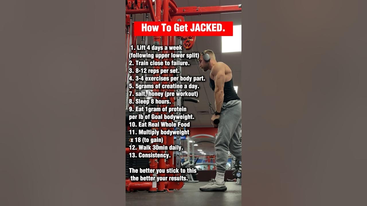 How to get jacked (step by step) - YouTube