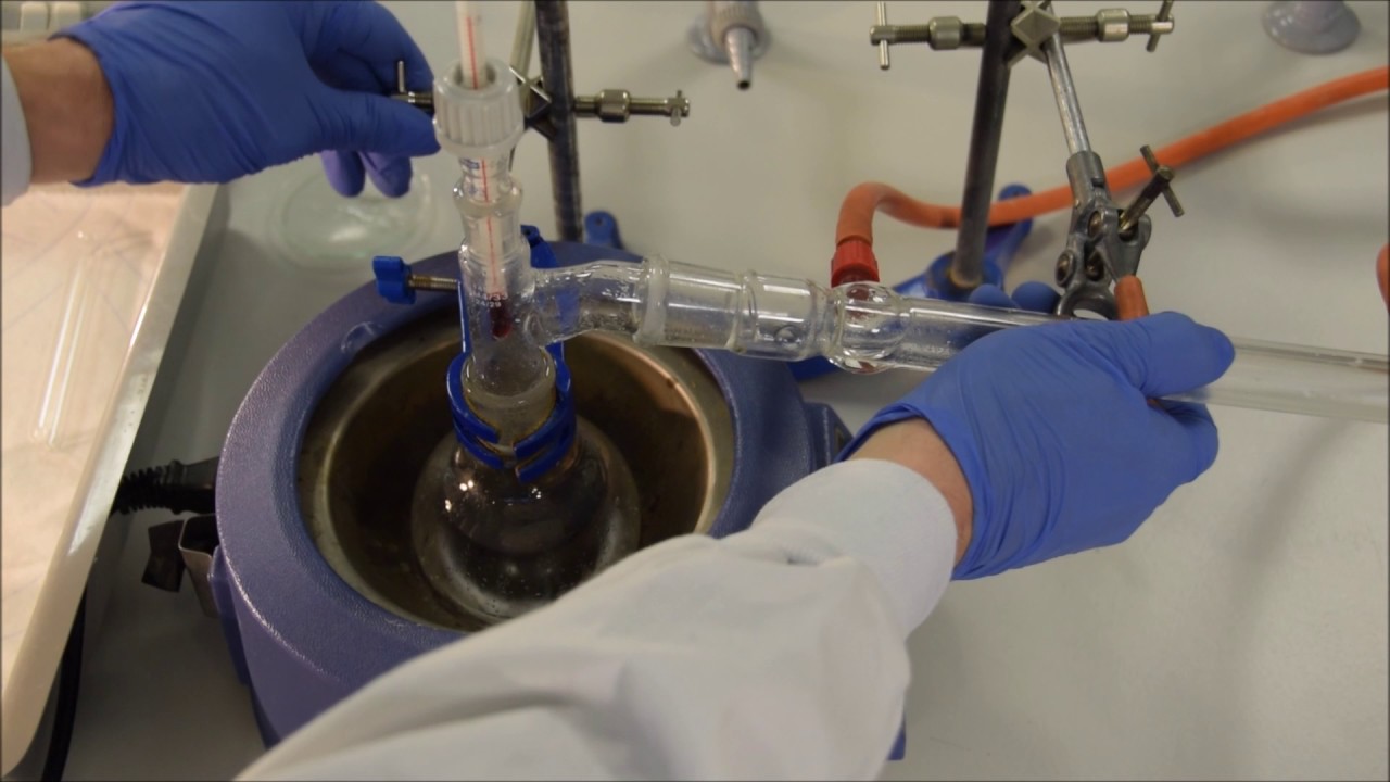 Dehydration of 2-methyl-2-butanol - YouTube