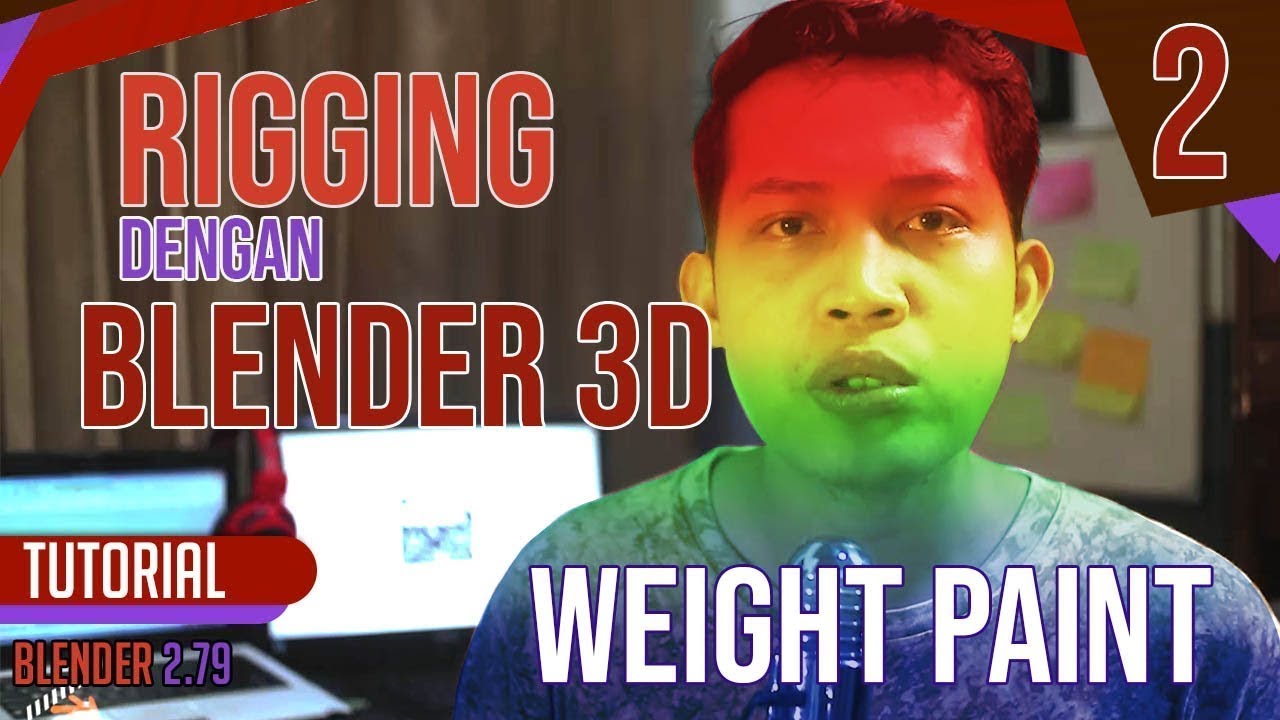 Tutorial Rigging Karakter Dengan Blender Pt2 - WeightPaint - YouTube