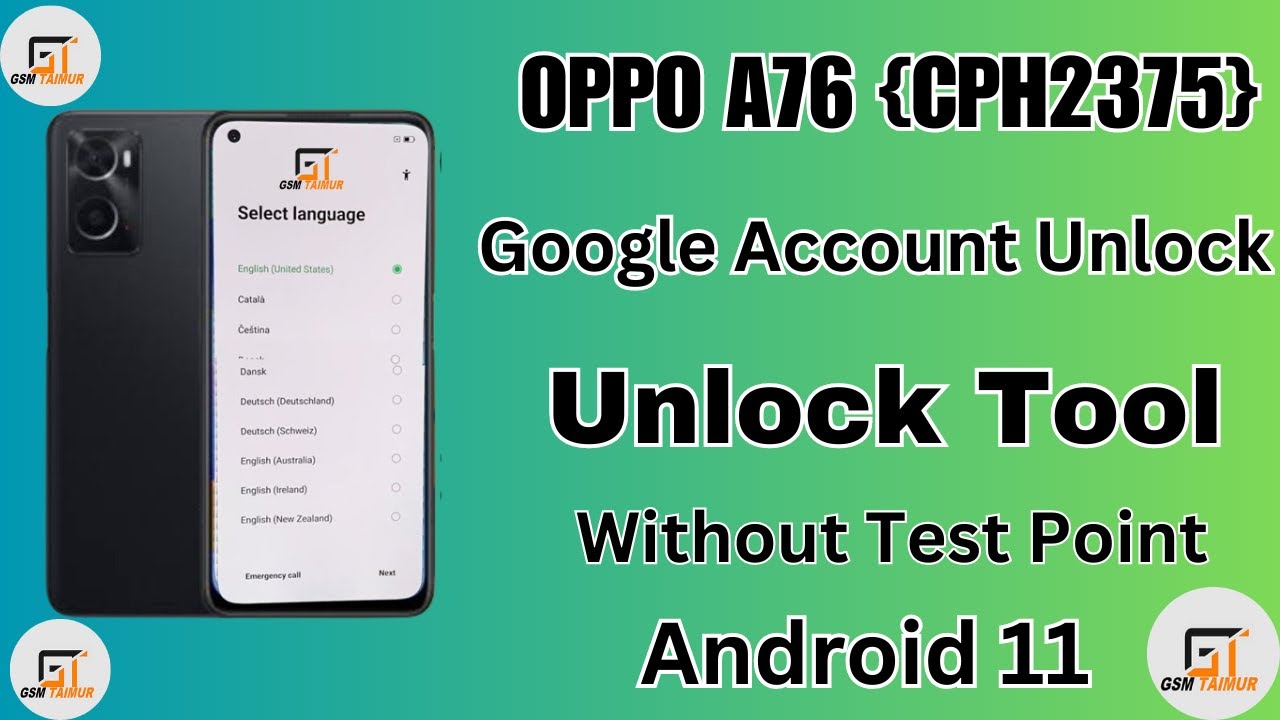 Oppo A76 Frp Bypass | Oppo Cph2375 Google Account Unlock Android 11 ...