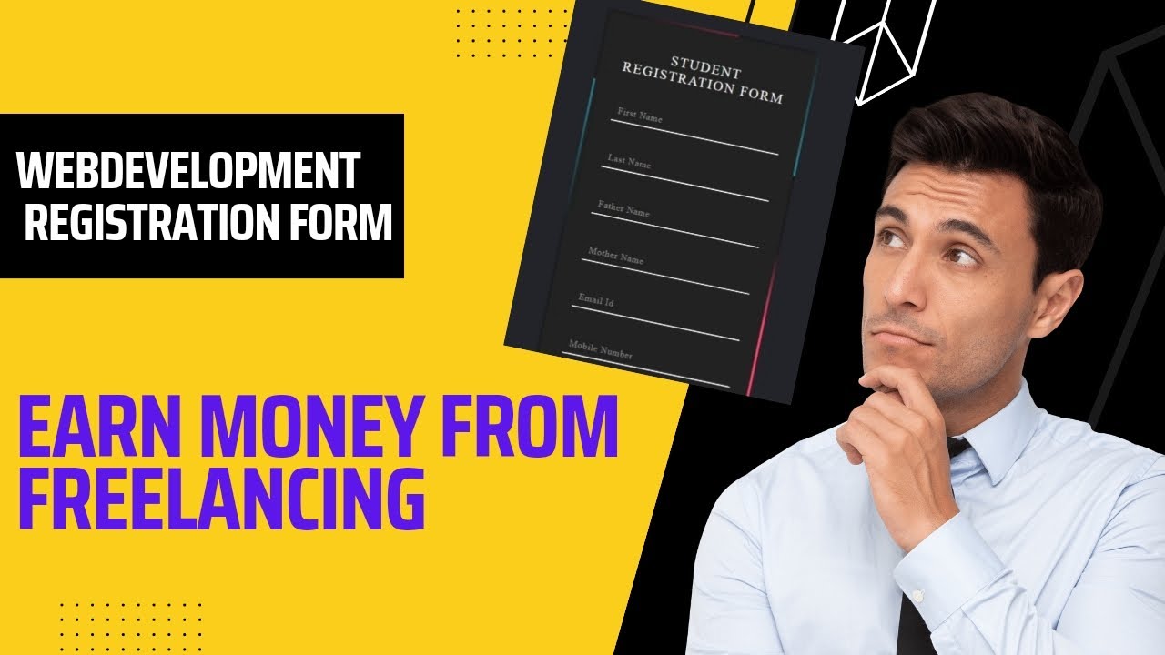 WebDevelopment ll Registration form. ll 💵 Earn money from Freelancing.💵 ...
