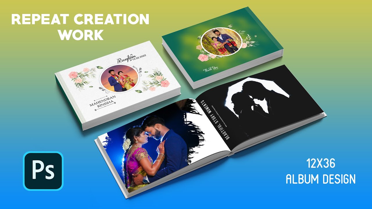 12x36 New Reception Album Design Repeat Creation Work - YouTube