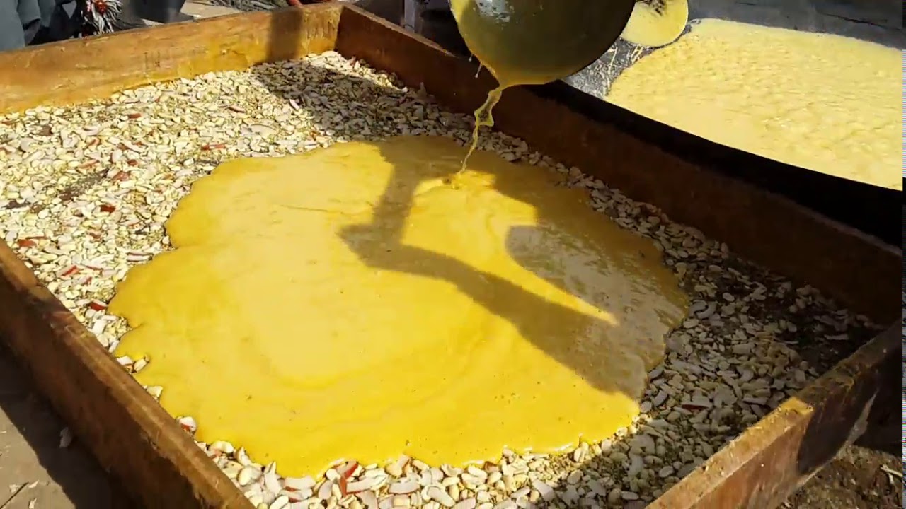 Jaggery making process / Gurr making | traditional sweets ...