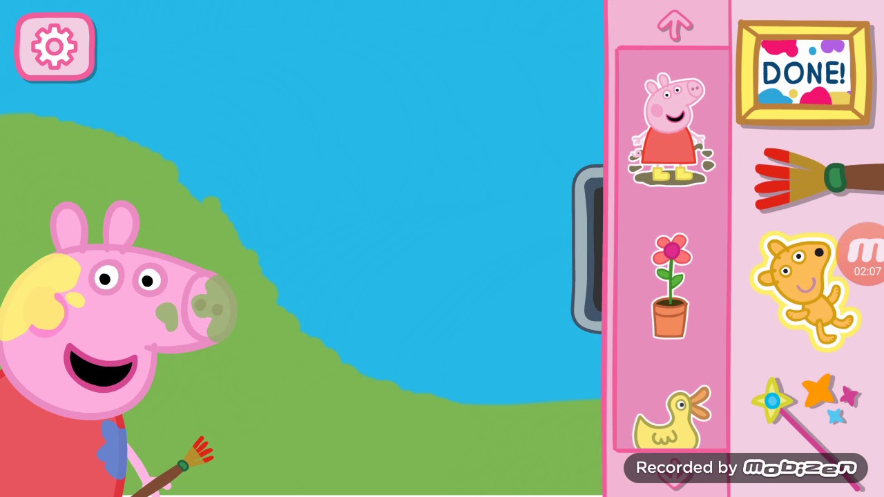 Peppa pig Paintbox game Learning colors - YouTube