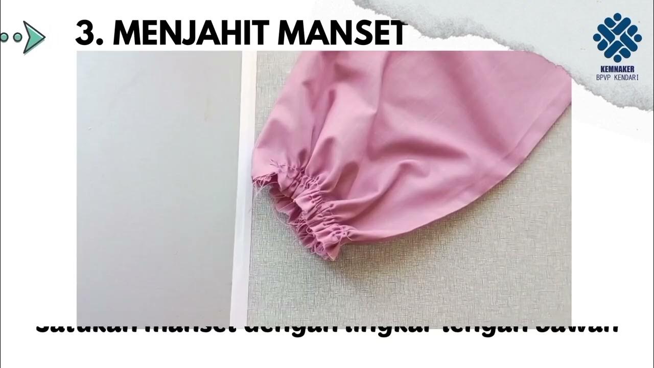 Tutorial Menjahit Lengan Bishop Variasi Manset untuk Pemula - YouTube