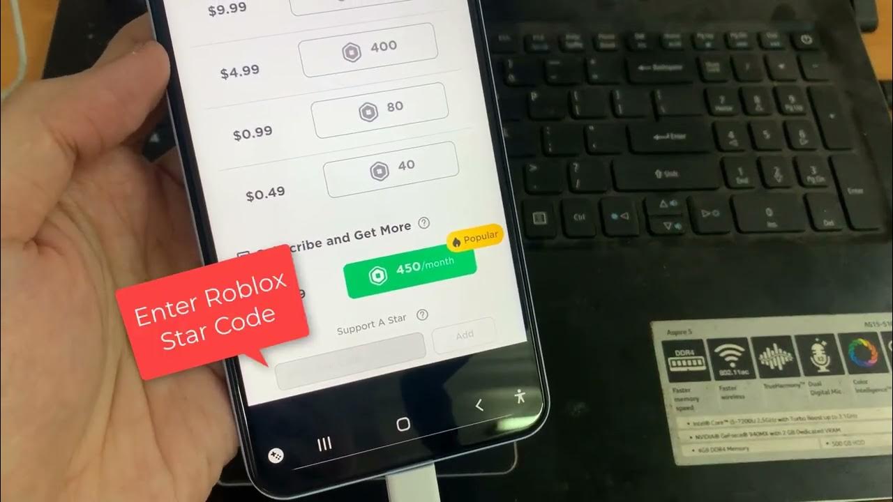 How to Use Star Codes in Roblox | Enter Roblox Star Code on Mobile ...