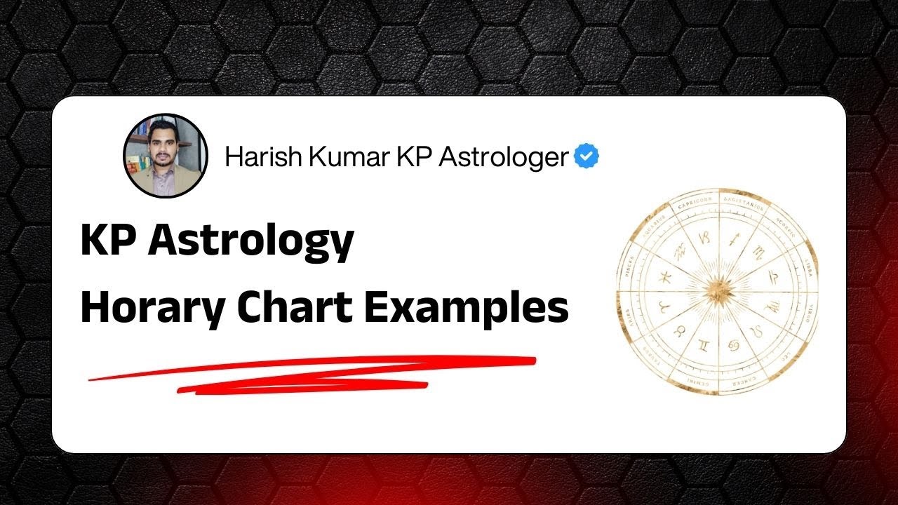 KP Horary Examples | KP Astrology | Harish Kumar KP Astrologer - YouTube