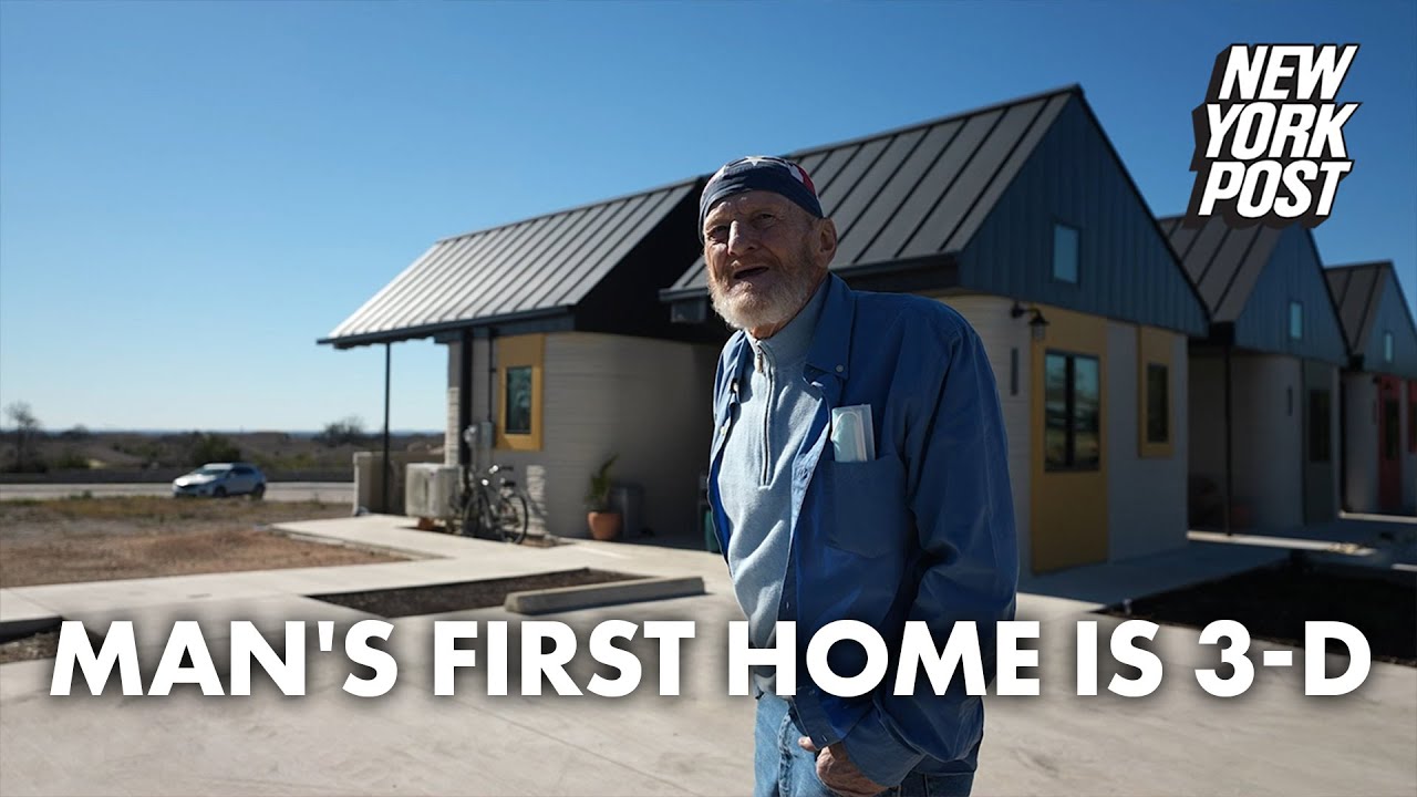 Homeless man becomes first person to live in 3D-printed house | New ...