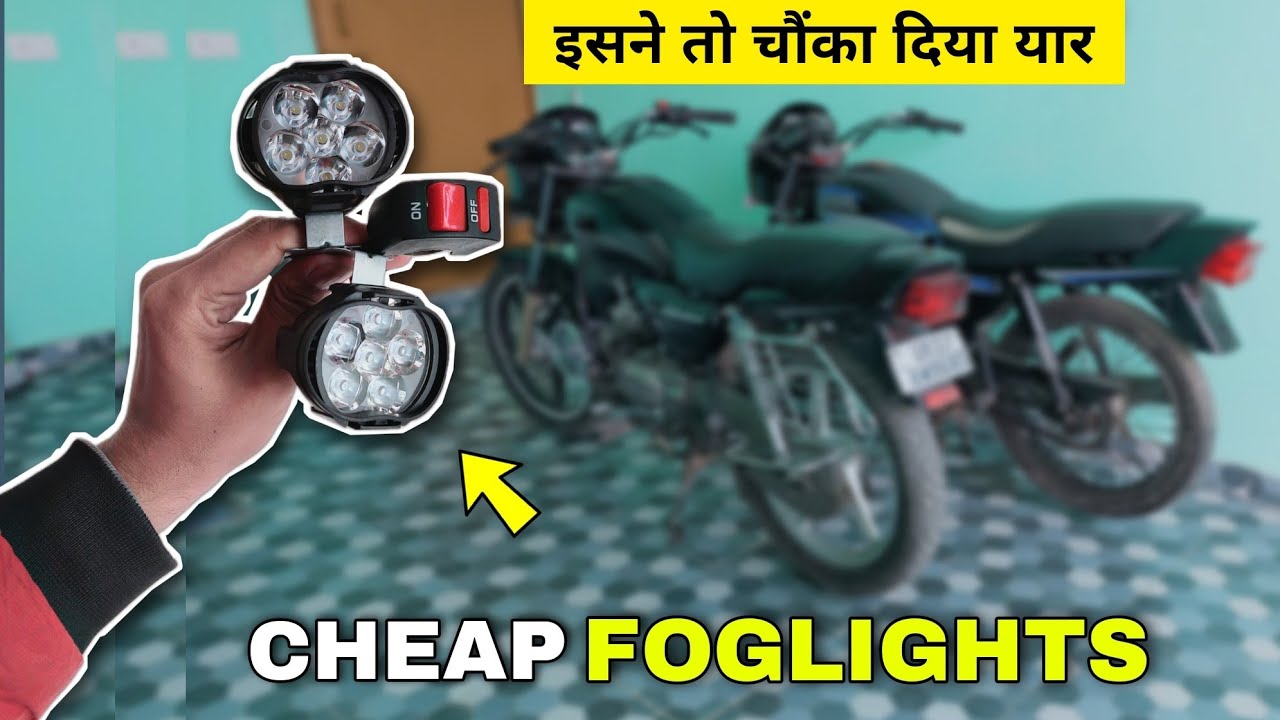 Allextreme LED FOG LIGHT installation for bikes and scooter, modified ...